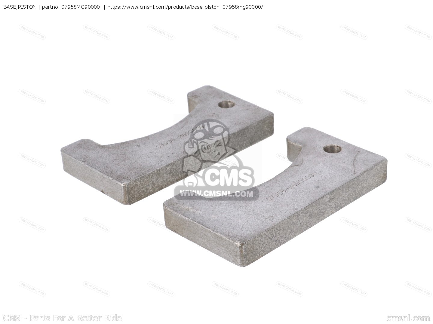 07958MG90000: BASE,PISTON Honda - buy the 07958-MG90000 at CMSNL