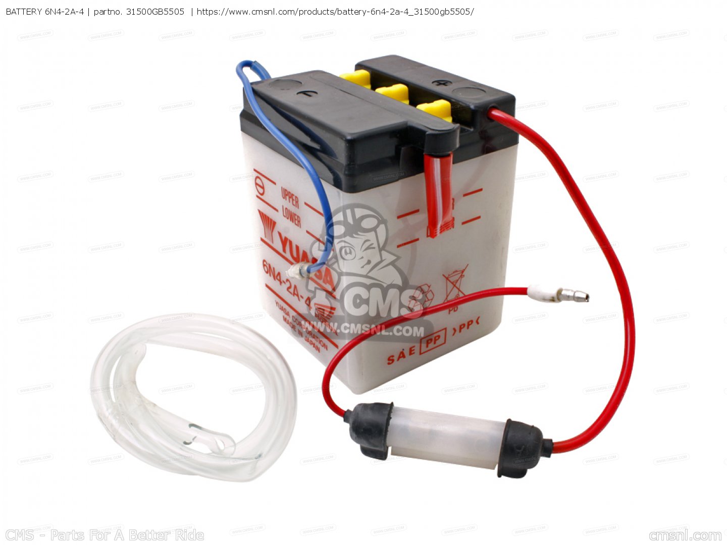 31500GB5505: Battery 6n4-2a-4 Honda - buy the 31500-GB5-505 at CMSNL