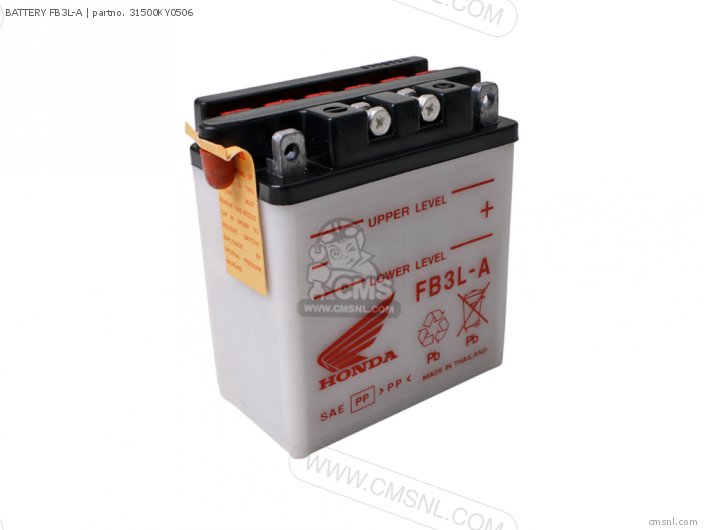 31500KY0506: Battery Fb3l-a Honda - buy the 31500-KY0-506 at CMSNL
