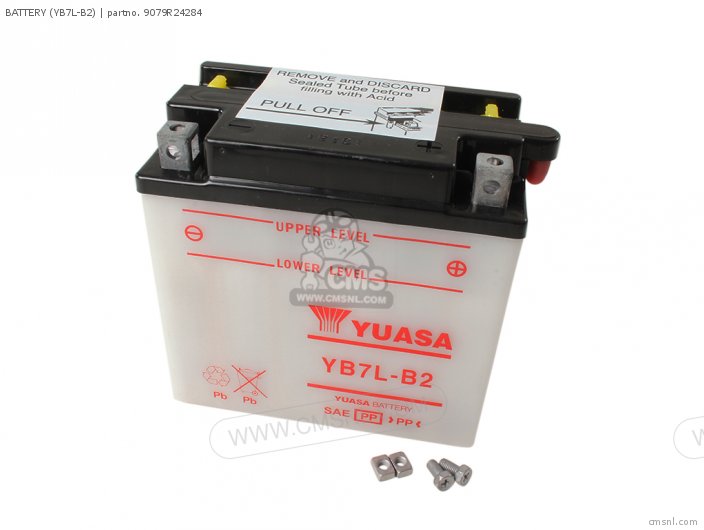9079R24284: Battery (yb7l-b2) Yamaha - buy the 9079R-24284 at CMSNL