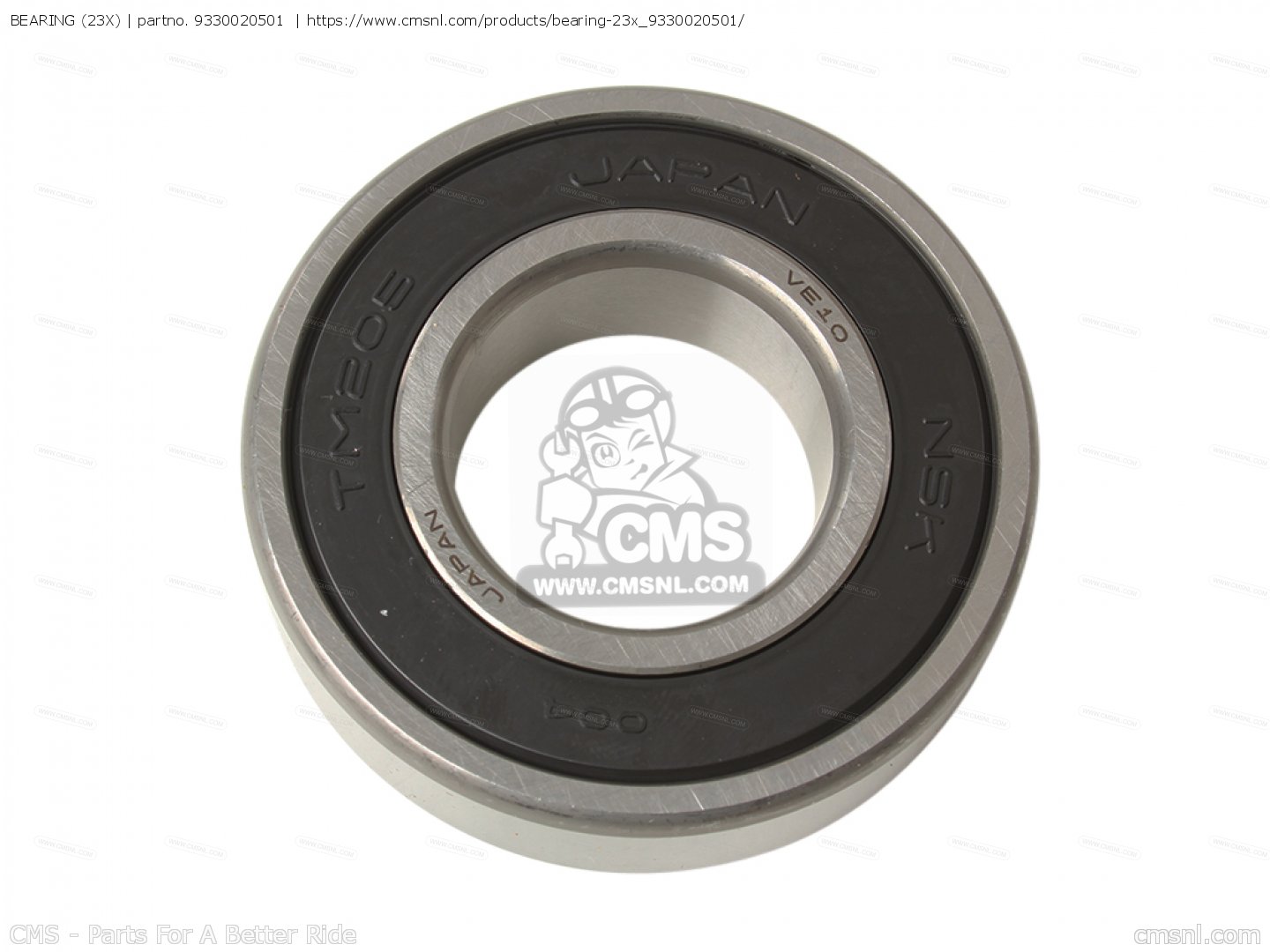 9330020501: BEARING (23X) Yamaha - buy the 93300-20501-00 at CMSNL