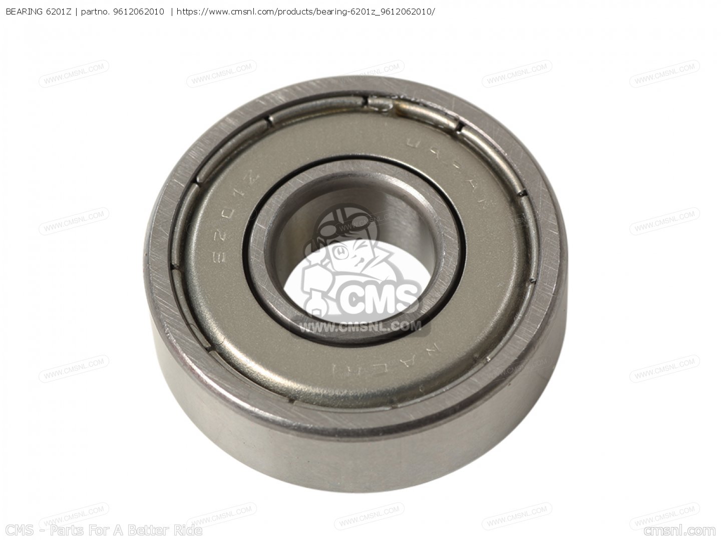 9612062010: BEARING 6201Z Honda - buy the 96120-62010 at CMSNL