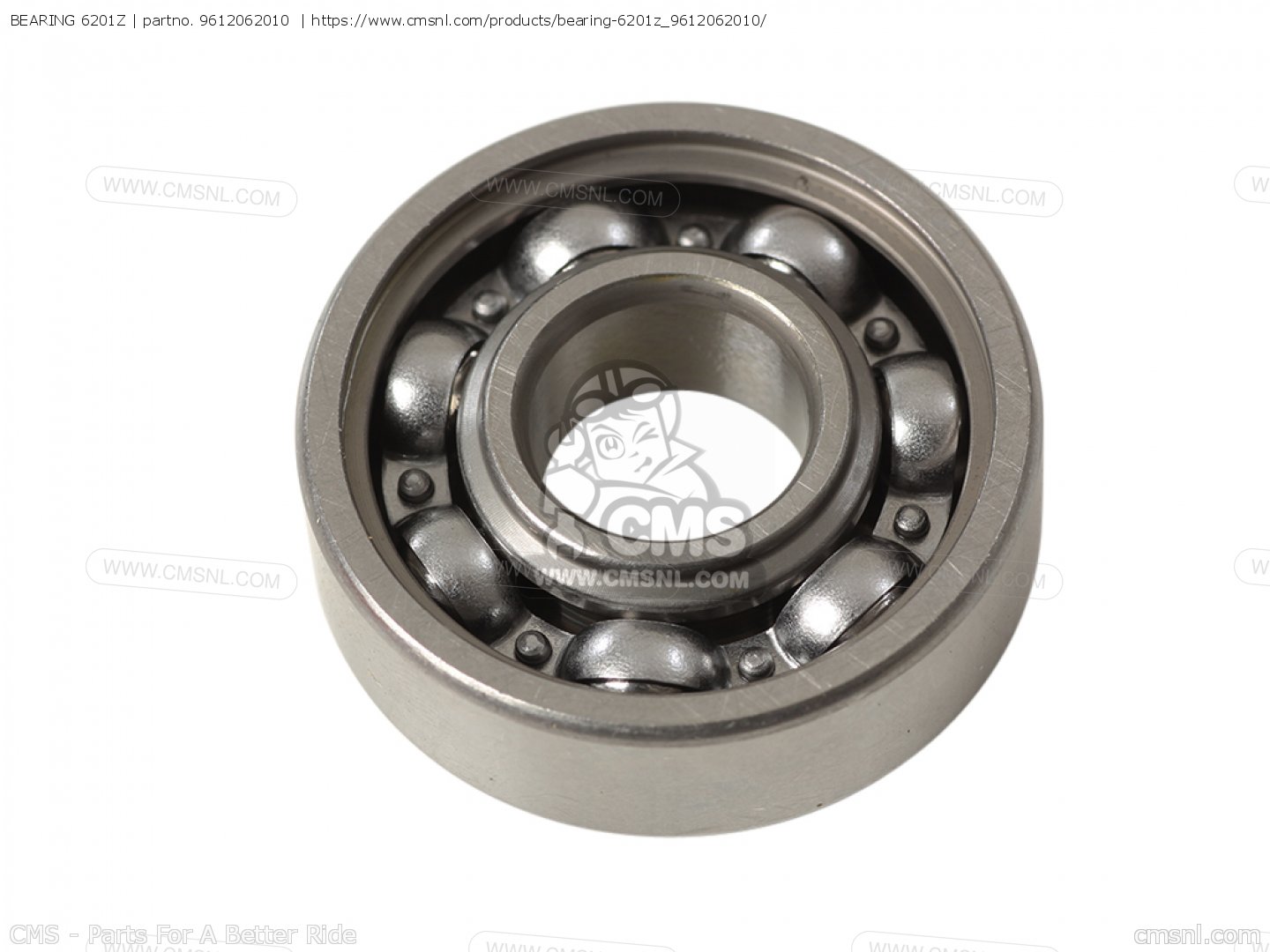 9612062010: BEARING 6201Z Honda - buy the 96120-62010 at CMSNL