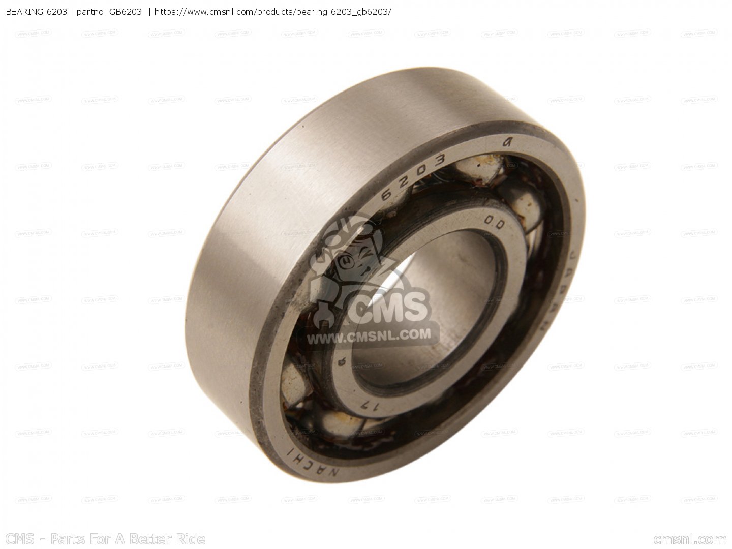 GB6203: BEARING 6203 Honda - buy the GB6203 at CMSNL