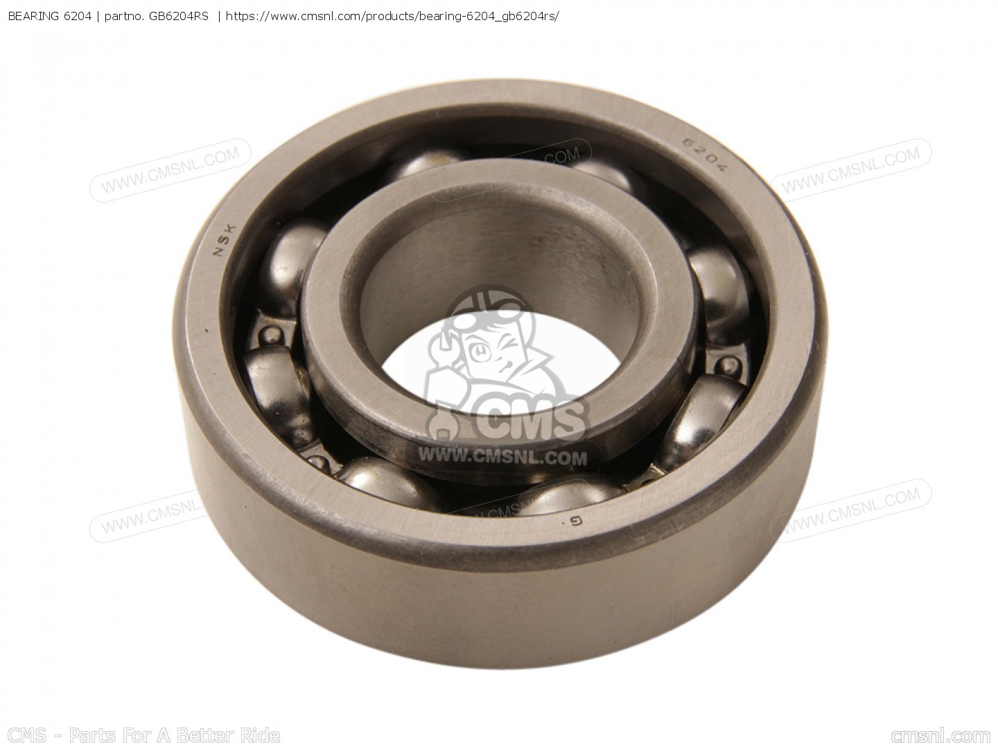 GB6204RS: BEARING 6204 Honda - buy the GB620-4RS at CMSNL