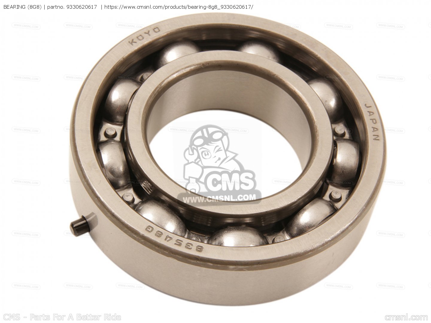 9330620617: BEARING (8G8) Yamaha - buy the 93306-20617-00 at CMSNL