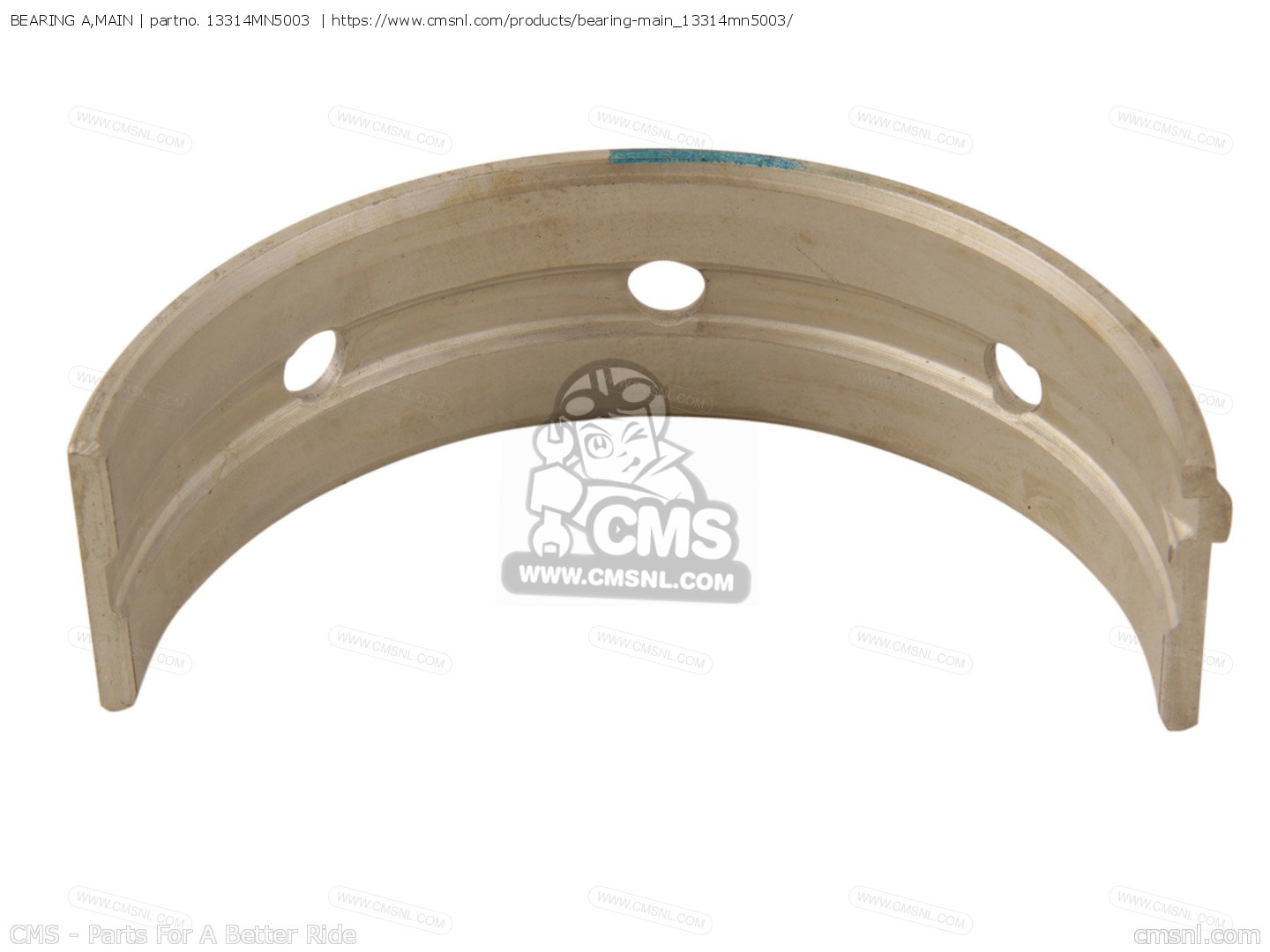 BEARING A,MAIN for Honda - order at CMSNL