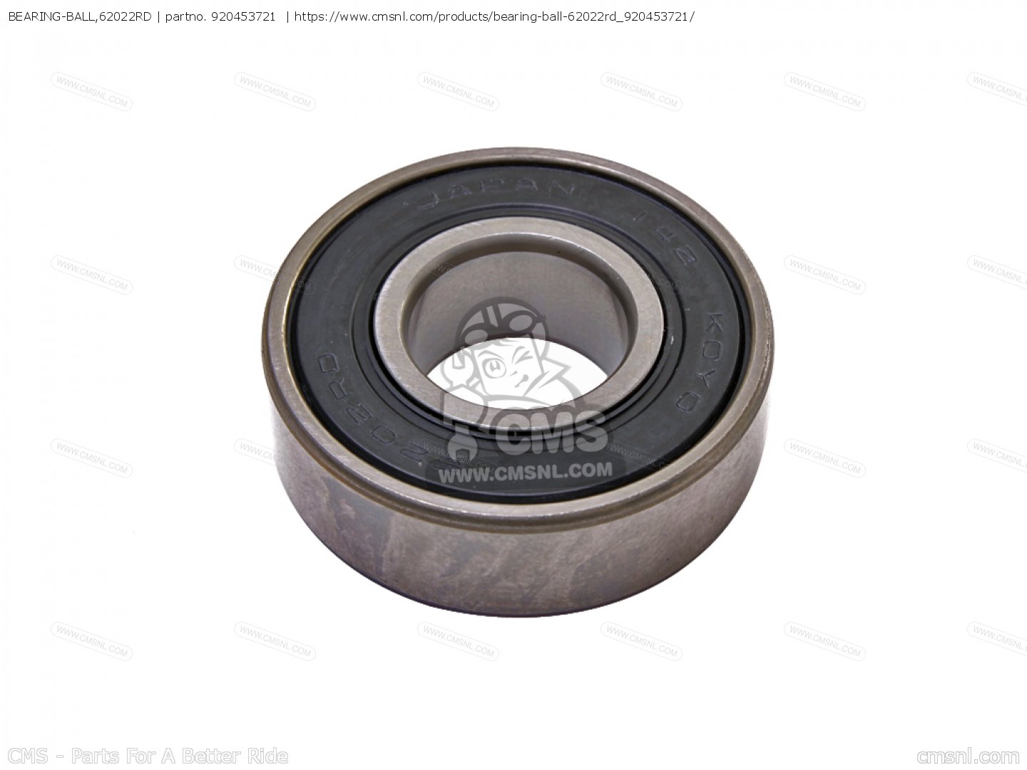 920453721: Bearing-ball,62022rd Kawasaki - buy the 92045-3721 at CMSNL