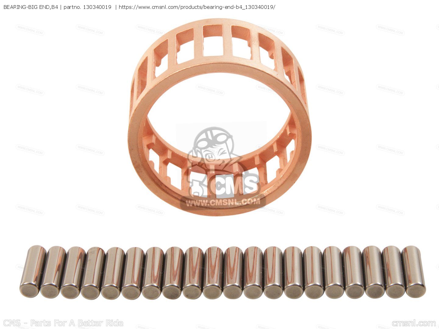 130340019: Bearing-big End,b4 Kawasaki - buy the 13034-0019 at CMSNL