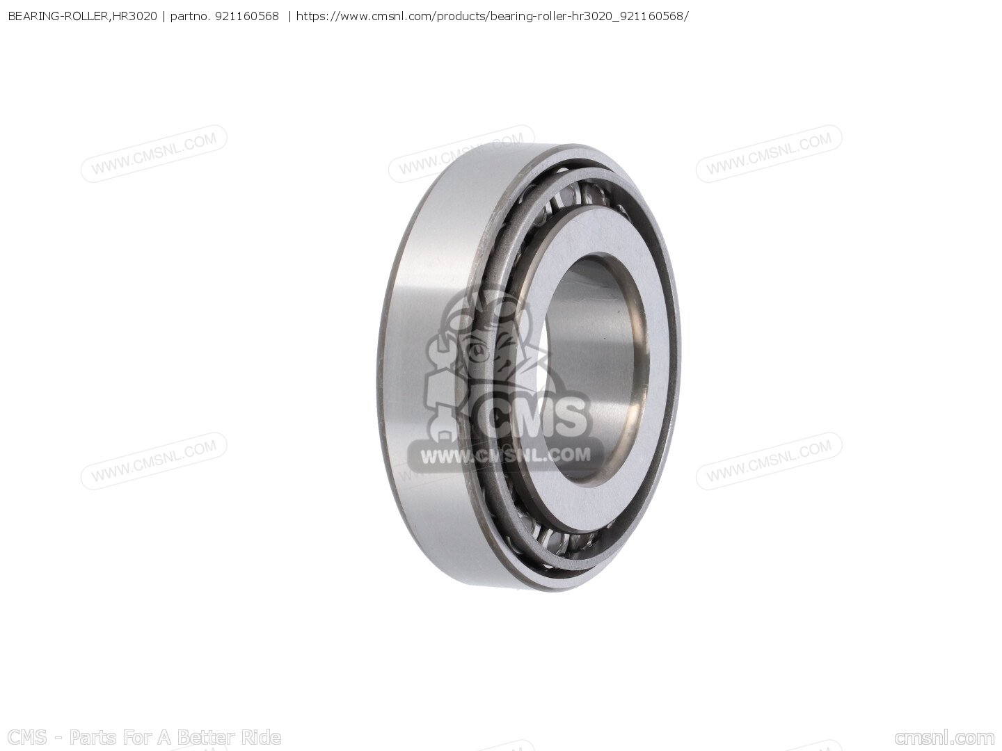 921160568: Bearing-roller,hr3020 Kawasaki - buy the 92116-0568 at CMSNL