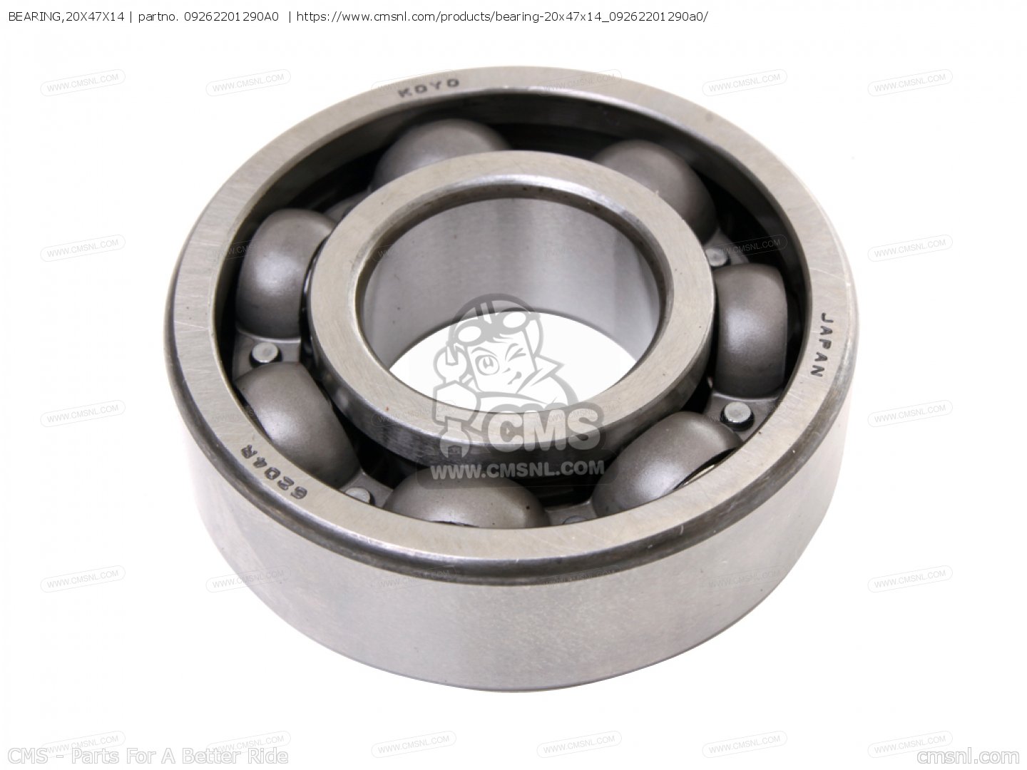 09262201290A0: BEARING(20X47X14) Suzuki - buy the 09262-201-290A0 at CMSNL