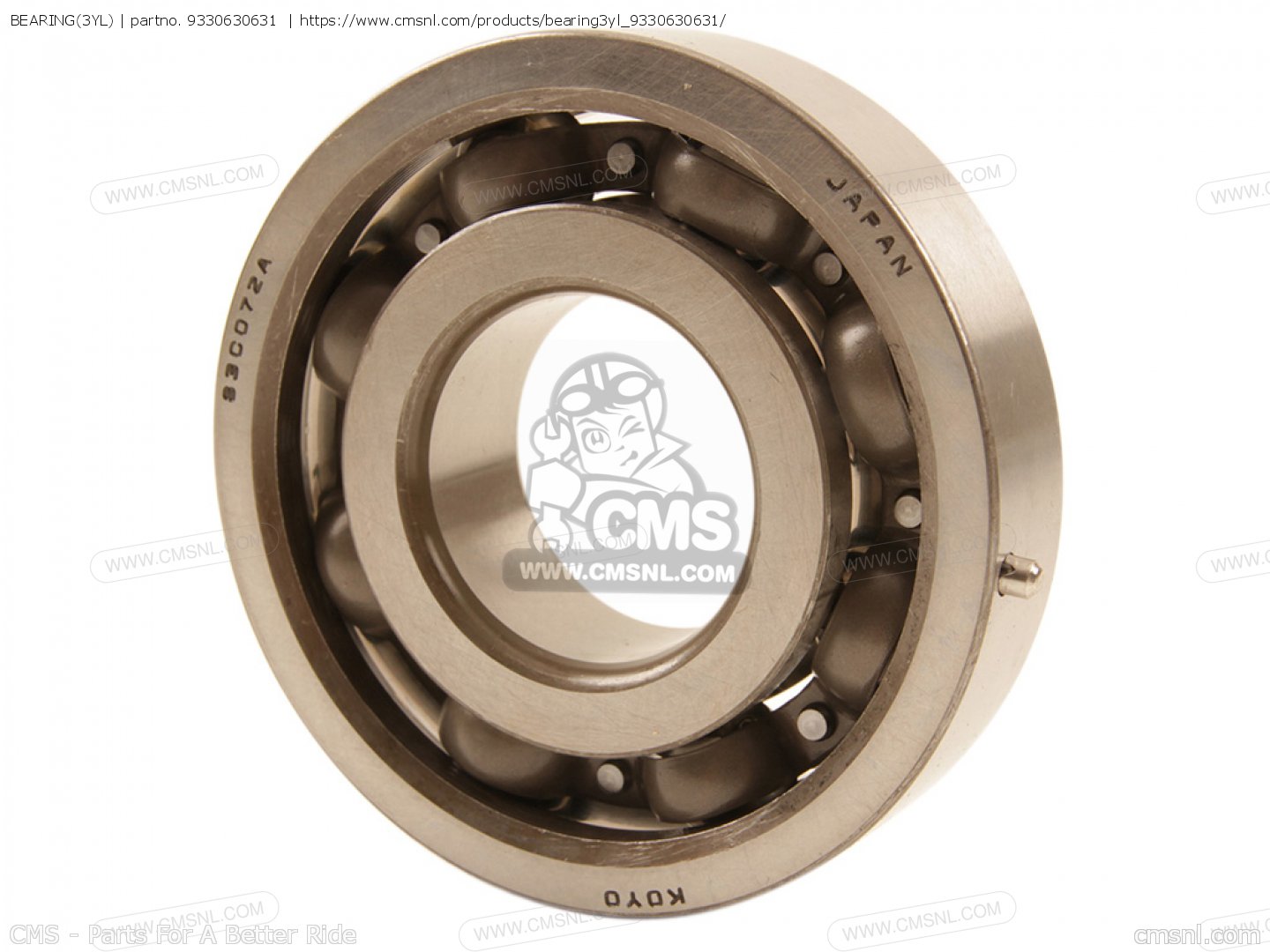 9330630631: BEARING(3YL) Yamaha - buy the 93306-30631-00 at CMSNL