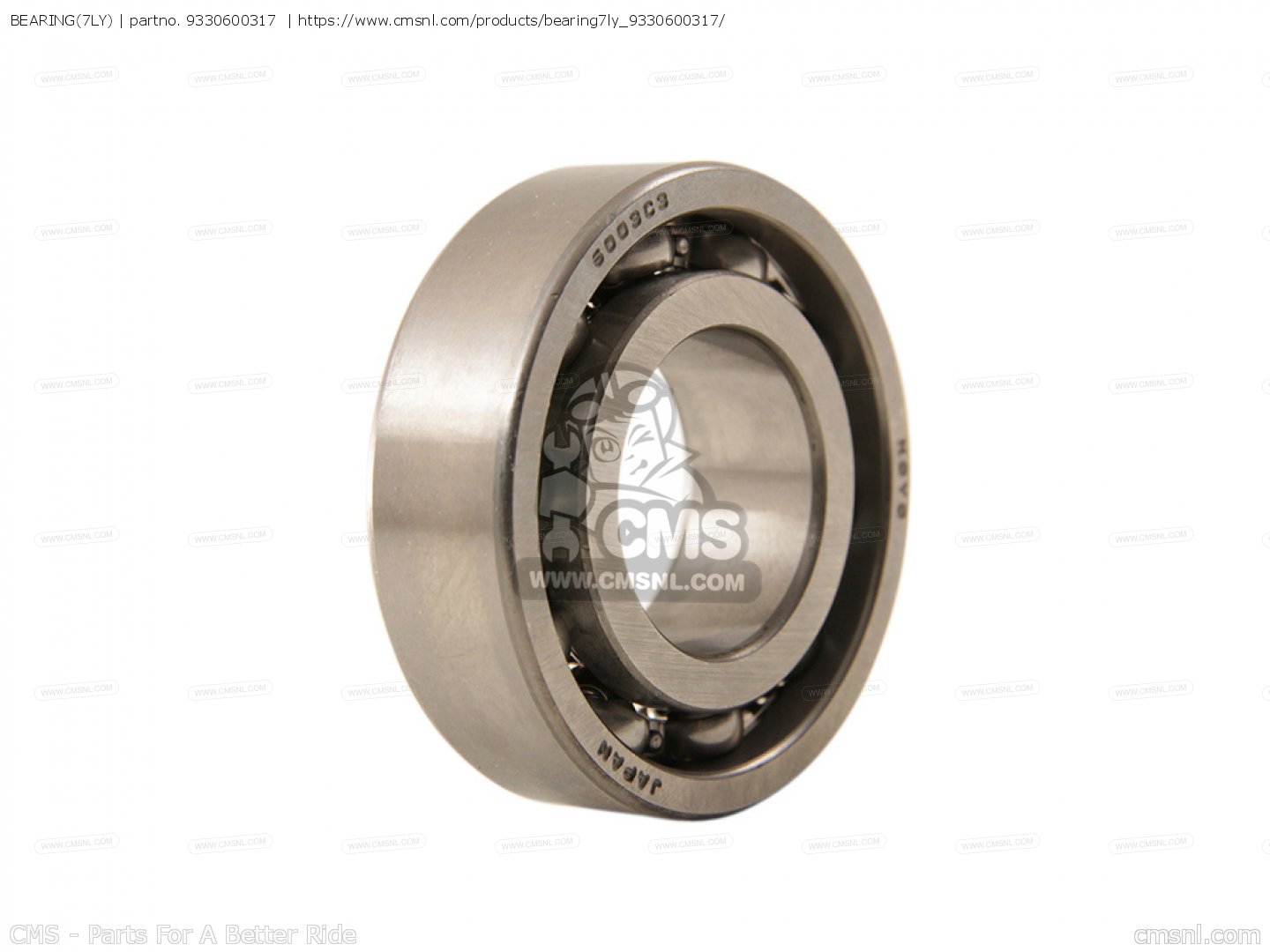 93306-00317-00 Bearing(7Ly), 9330600317 Yamaha - YS240TB, YZ250F, WR250F