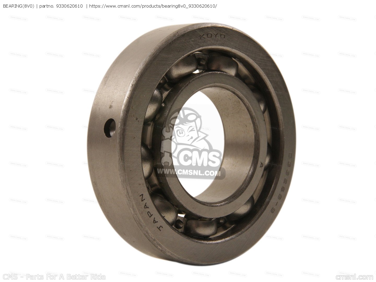 9330620610: BEARING(8V0) Yamaha - buy the 93306-20610-00 at CMSNL