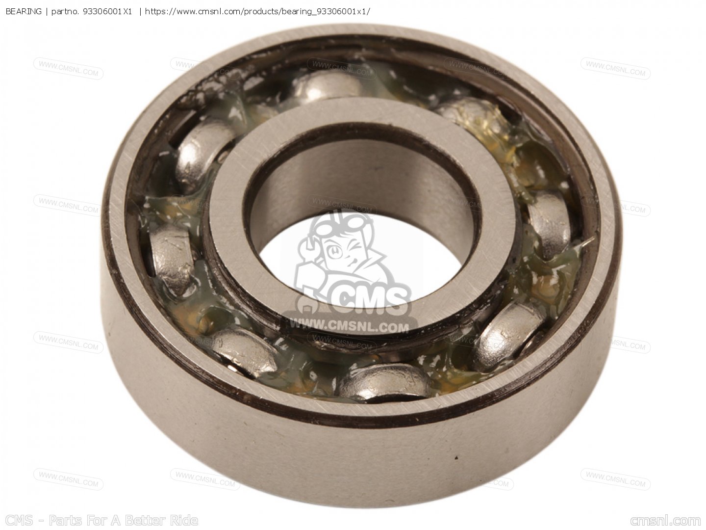 93306001X1: BEARING Yamaha - buy the 93306-001X1-00 at CMSNL