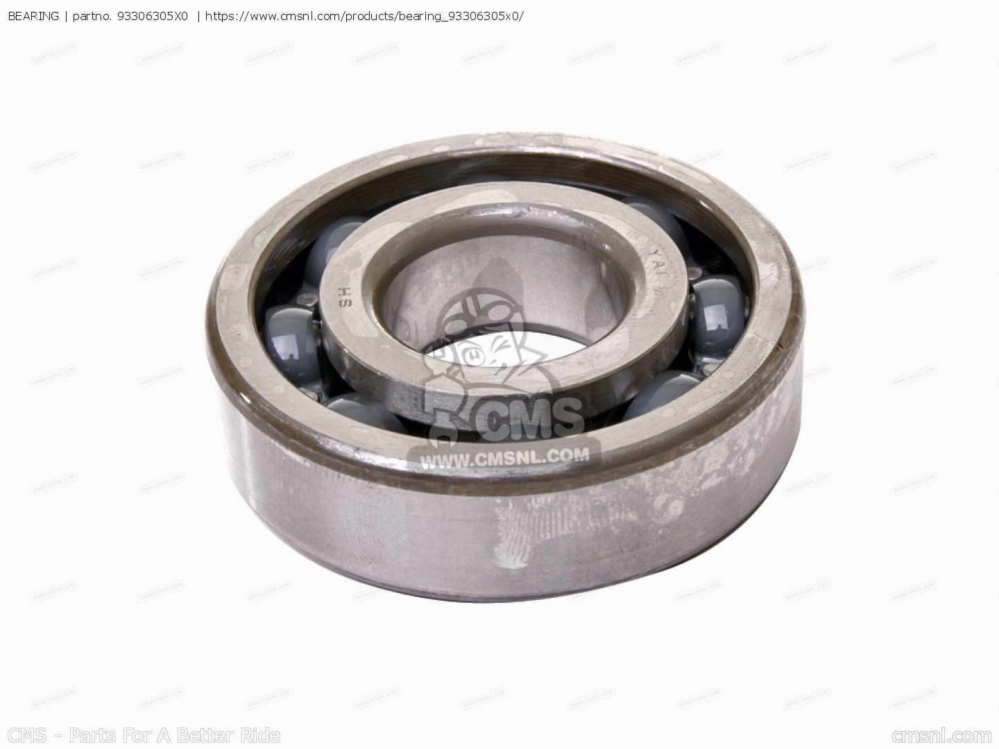 93306305X0: BEARING Yamaha - buy the 93306-305X0-00 at CMSNL