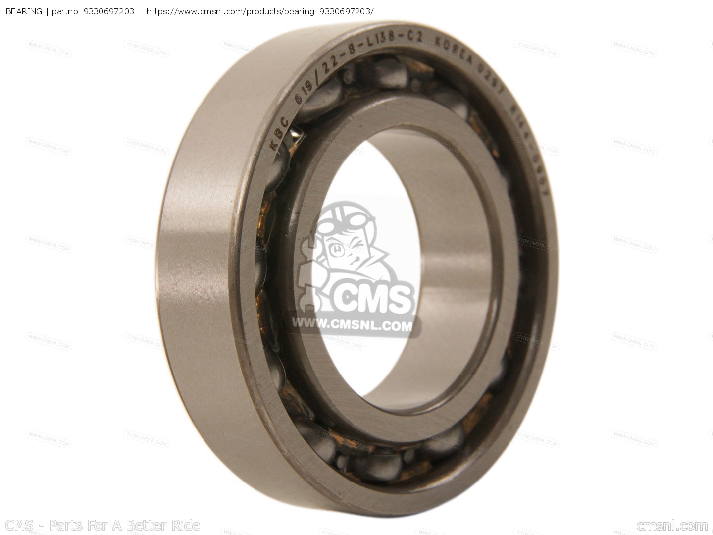 9330697203: BEARING Yamaha - buy the 93306-97203-00 at CMSNL