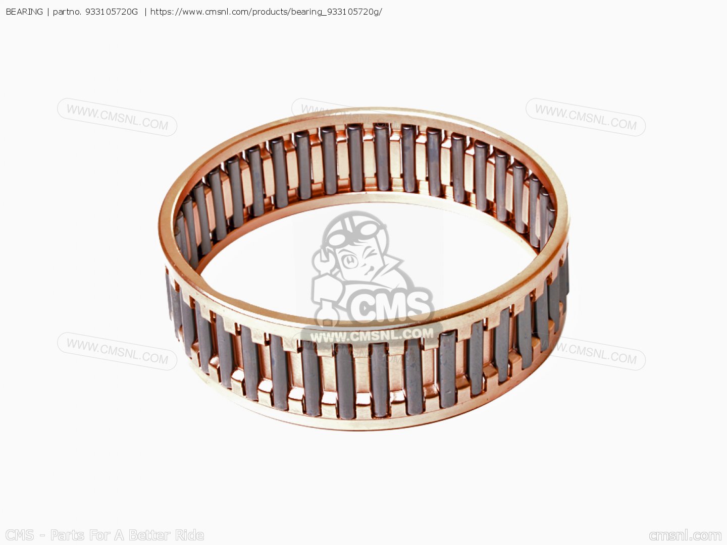 933105720G: BEARING Yamaha - buy the 93310-5720G-00 at CMSNL