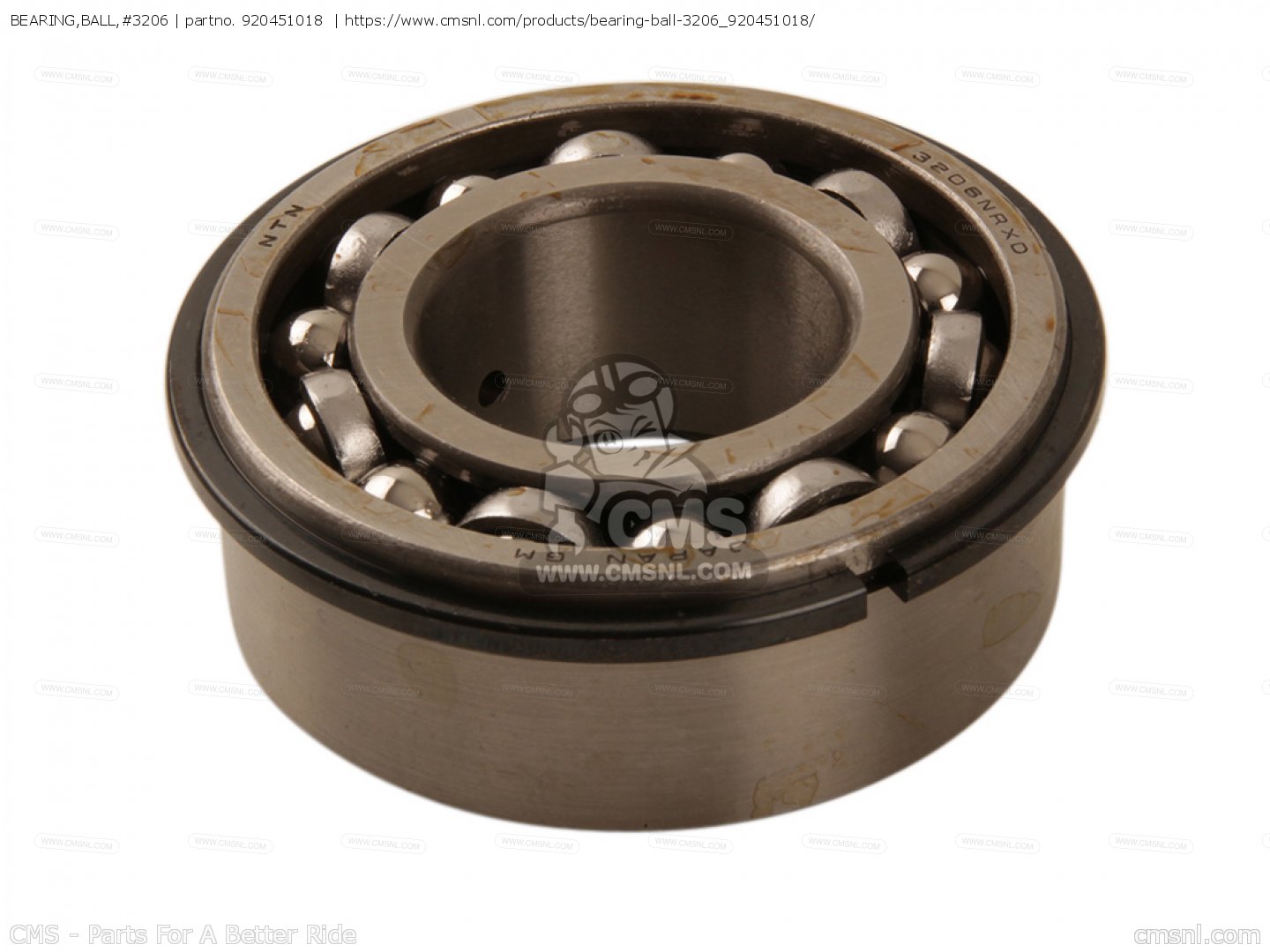 BEARING,BALL,#3206 for KZ1300A2 1980 USA CANADA - order at CMSNL