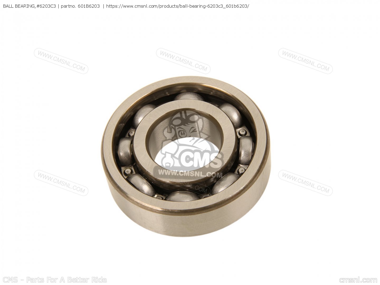 601B6203: BEARING-BALL,#6203C3 Kawasaki - buy the 601B6203 at CMSNL