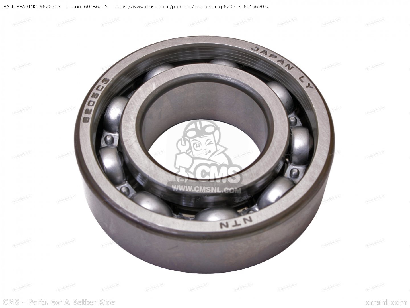 601B6205: BEARING-BALL,#6205C3 Kawasaki - buy the 601B6205 at CMSNL