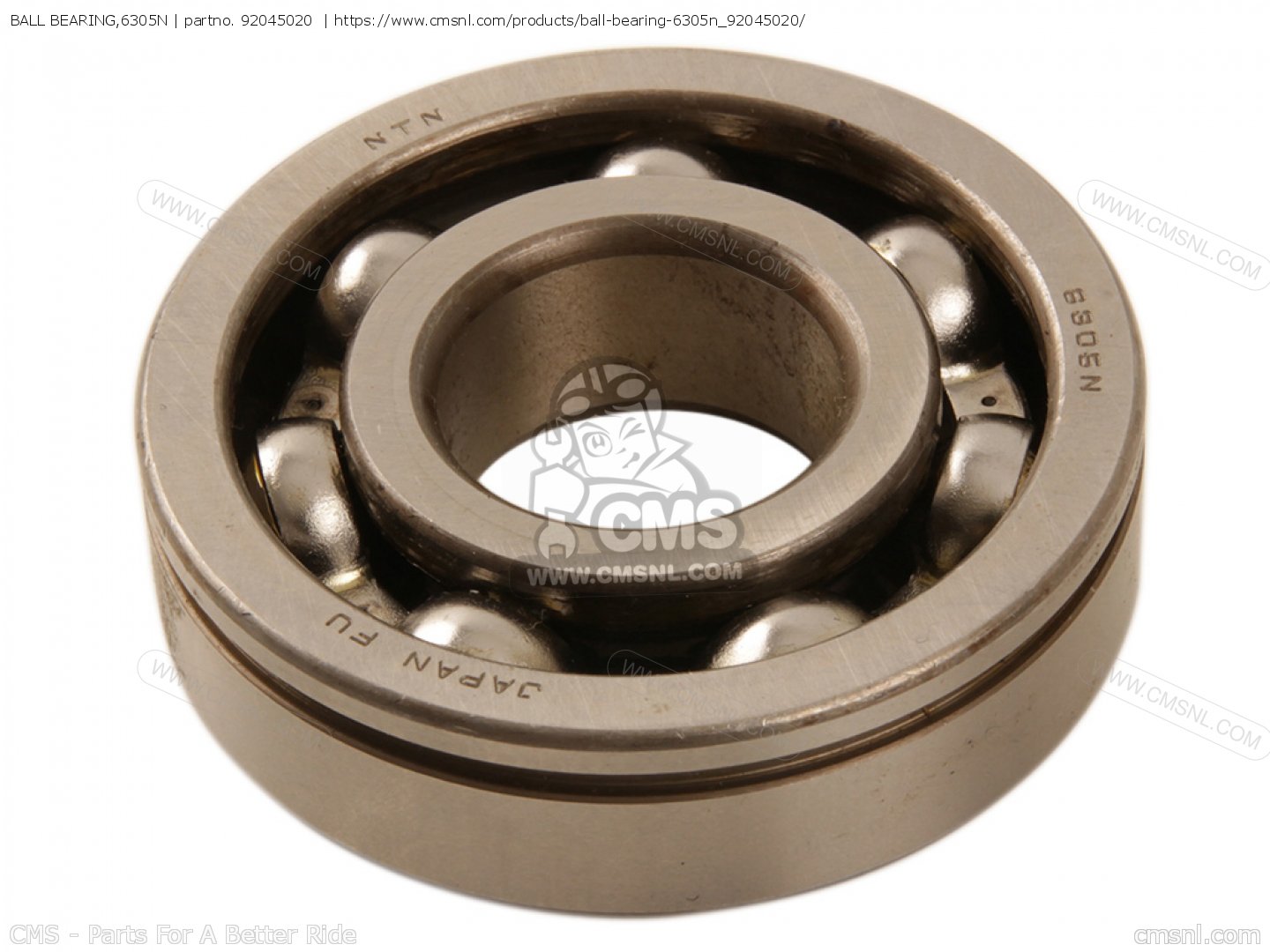 92045020: BEARING-BALL,#6305N Kawasaki - buy the 92045-020 at CMSNL