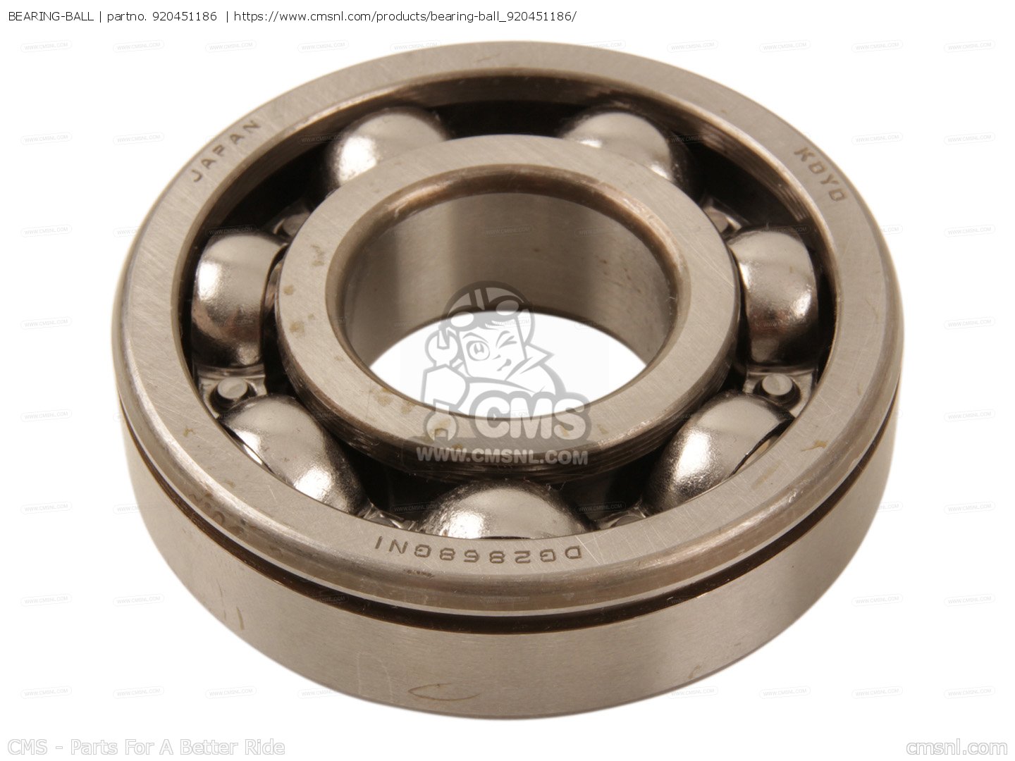 920451186: BEARING-BALL Kawasaki - buy the 92045-1186 at CMSNL
