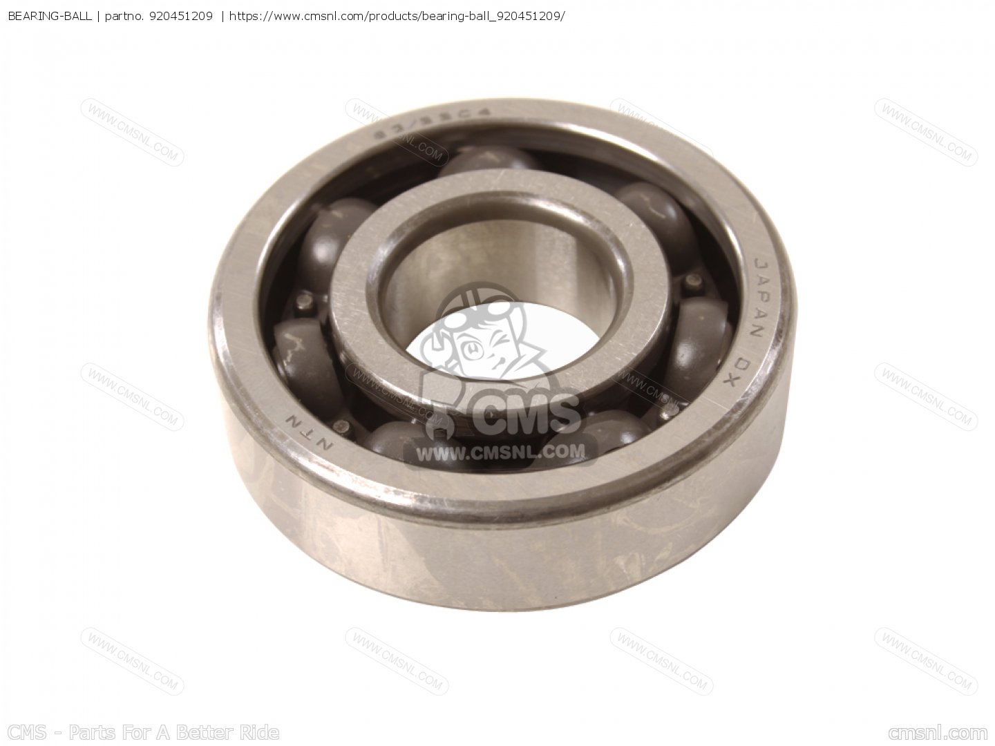 920451209: BEARING-BALL Kawasaki - buy the 92045-1209 at CMSNL