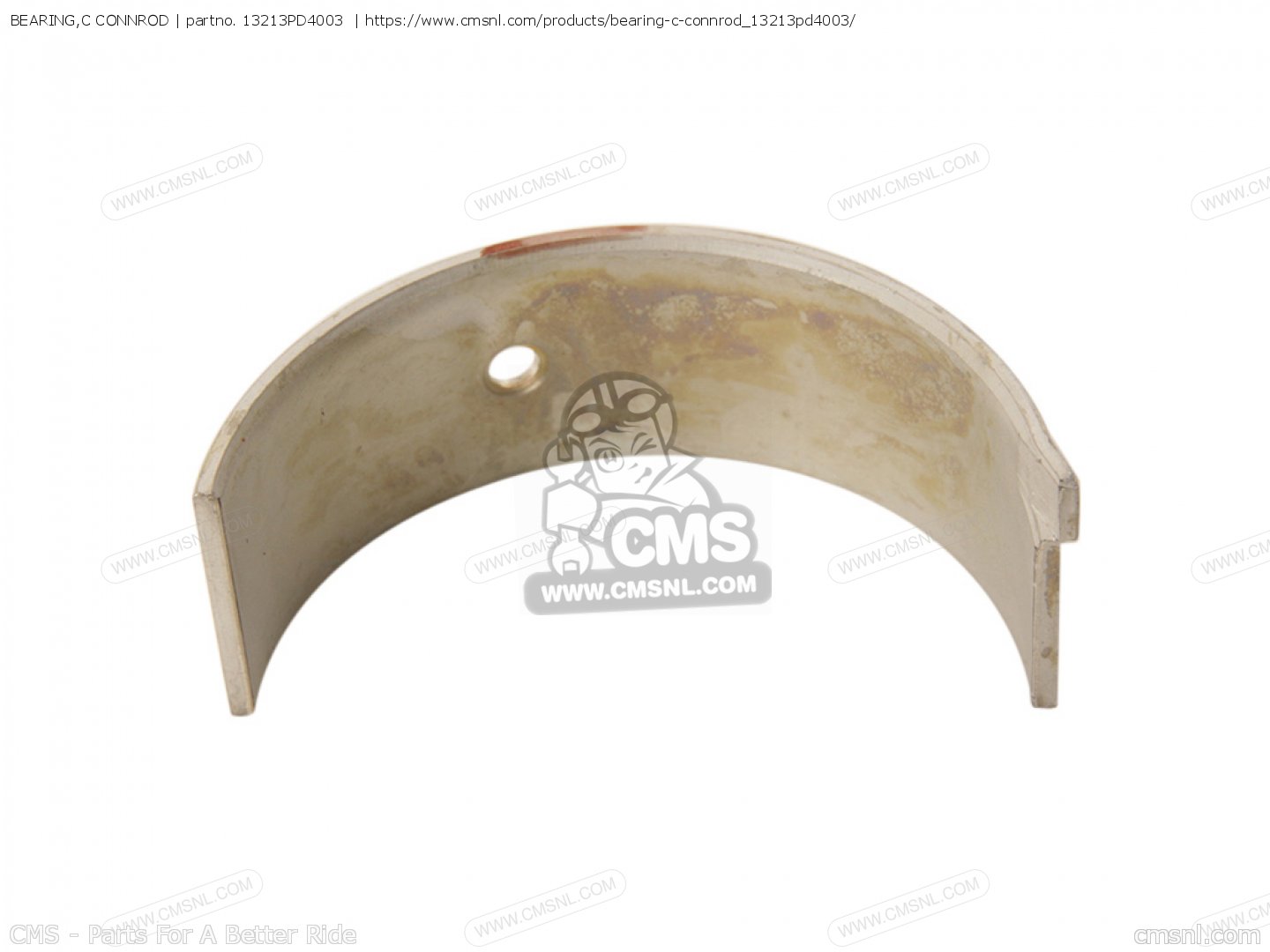 13213PD4003: Bearing,c Connrod Honda - buy the 13213-PD4-003 at CMSNL