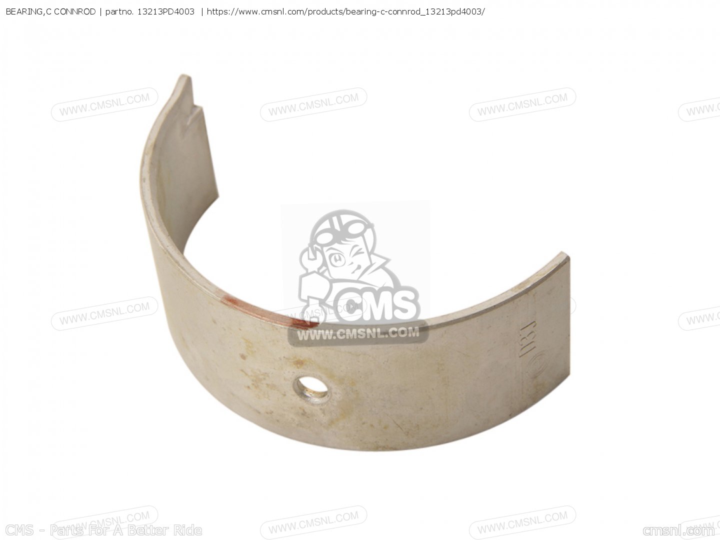 13213PD4003: Bearing,c Connrod Honda - buy the 13213-PD4-003 at CMSNL