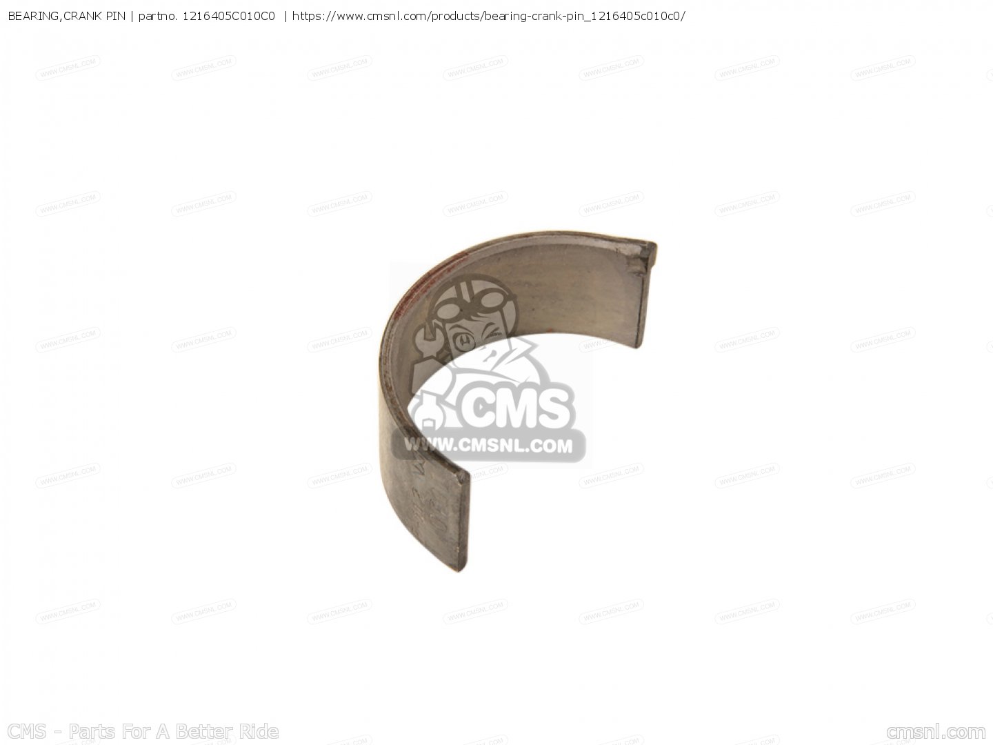 1216405C010C0: Bearing,crank Pin Suzuki - buy the 12164-05C01-0C0 at CMSNL