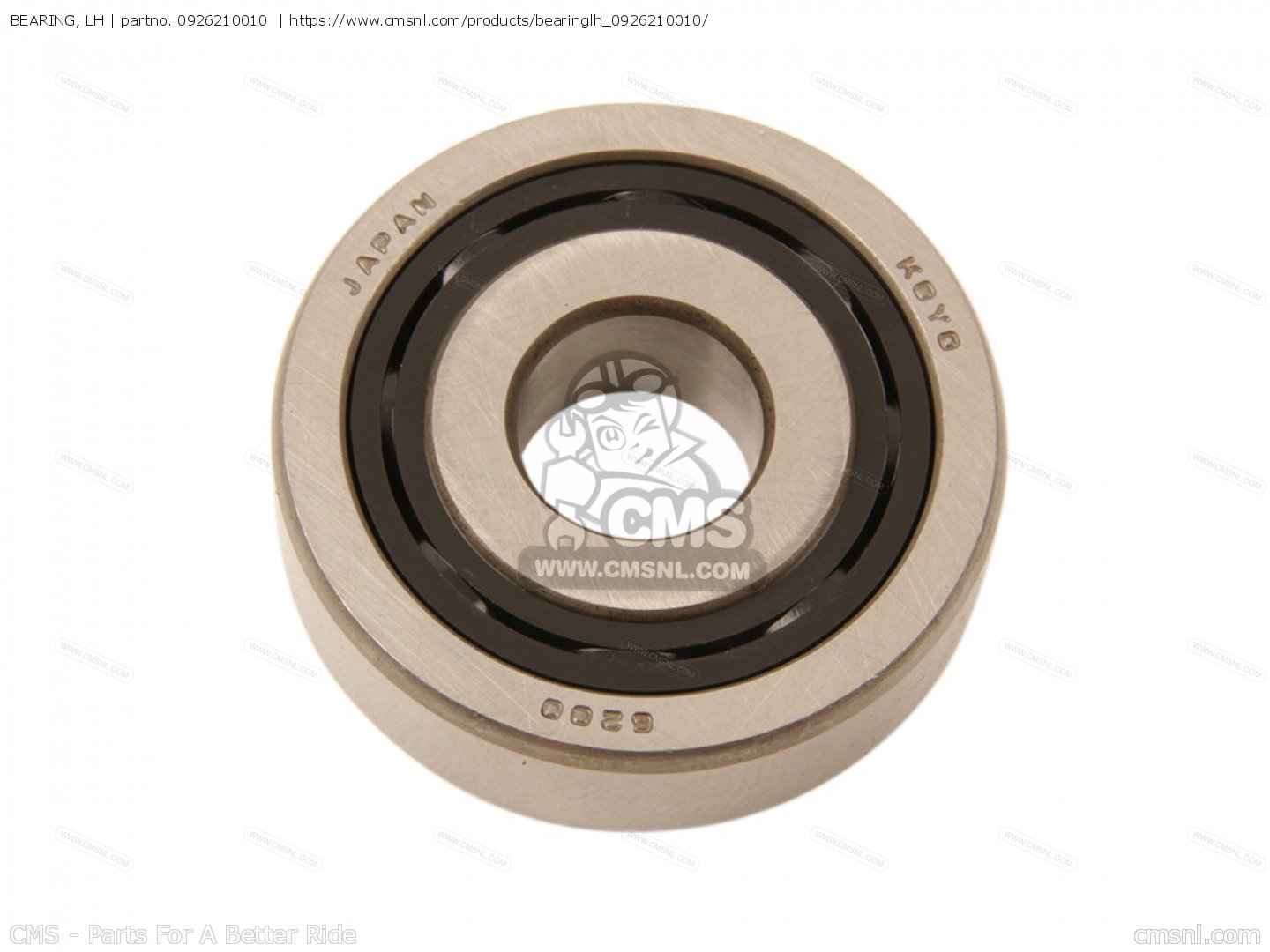 0926210010: Bearing, Lh Suzuki - buy the 09262-10010 at CMSNL