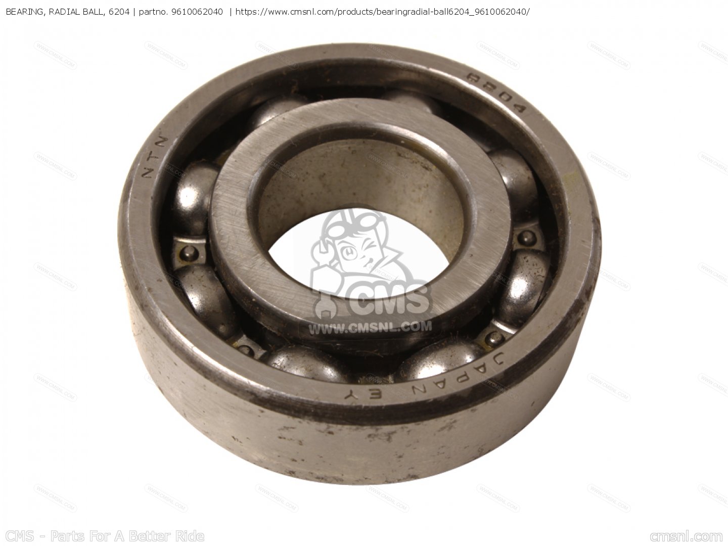 9610062040: Bearing, Radial Ball, 6204 Honda - buy the 96100-62040 at CMSNL