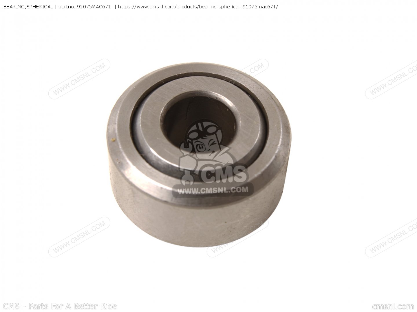 91075MAC671: BEARING,SPHERICAL Honda - buy the 91075-MAC-671 at CMSNL