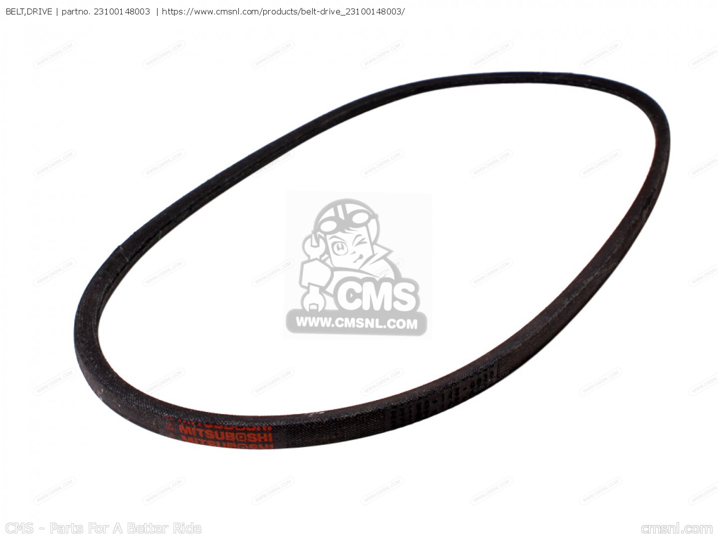 23100148003: BELT,DRIVE Honda - buy the 23100-148-003 at CMSNL