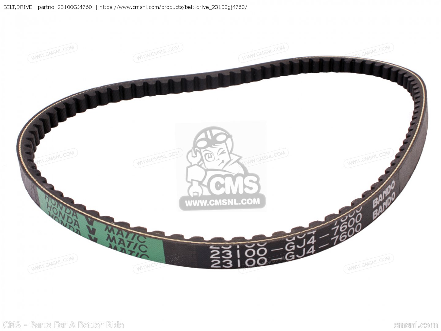 23100GJ4760: BELT,DRIVE Honda - buy the 23100-GJ4-760 at CMSNL