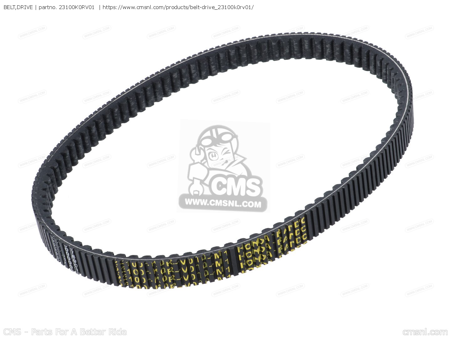 23100K0RV01: Belt,drive Honda - buy the 23100-K0R-V01 at CMSNL