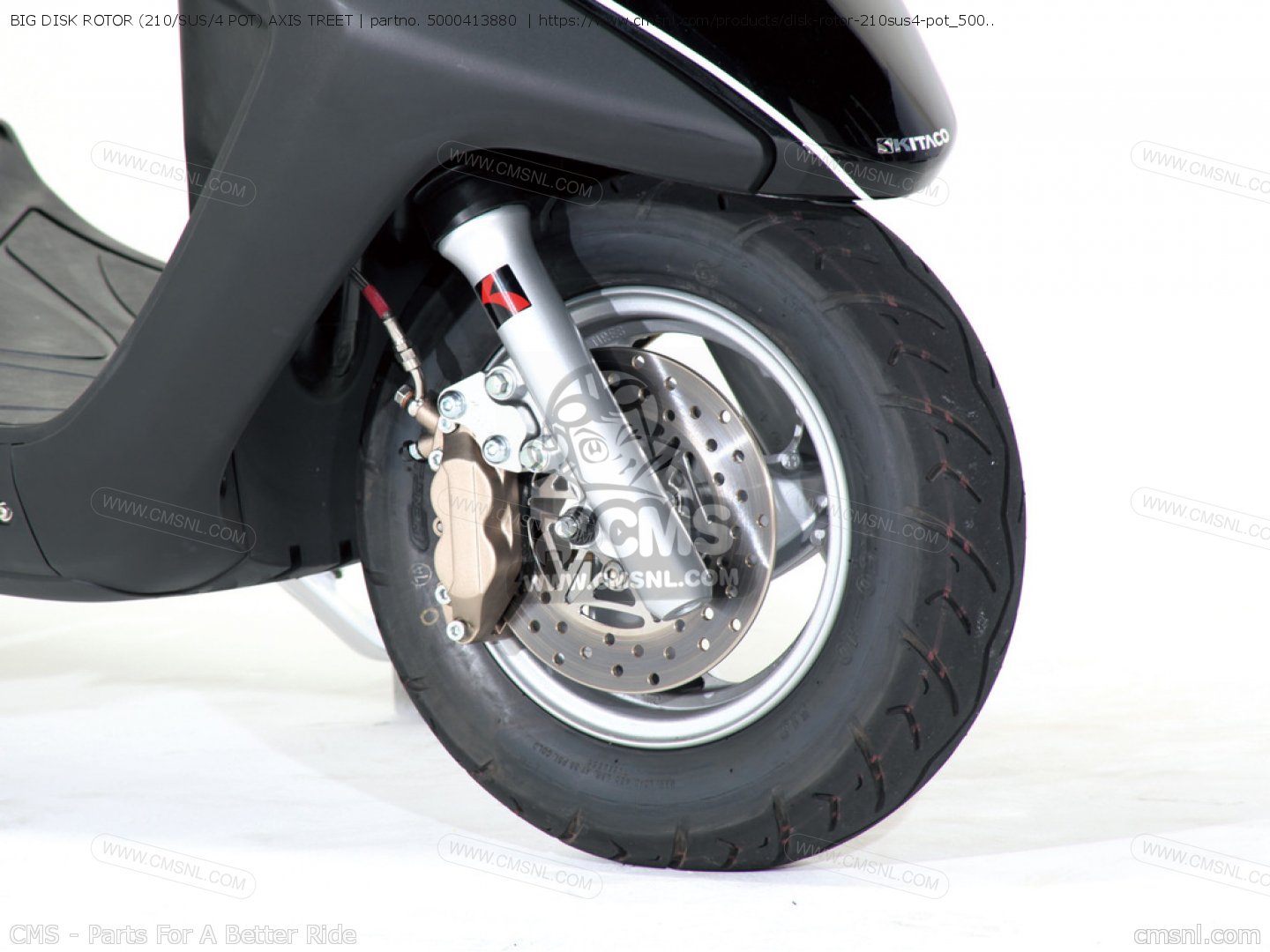 5000413880: BIG DISK ROTOR (210/SUS/4 POT) AXIS TREET Kitaco - buy the ...