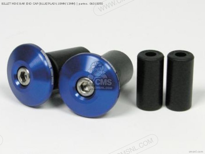 06010050: Billet Mini Bar End Cap (blue/plain,18mm/13mm) Takegawa - buy ...