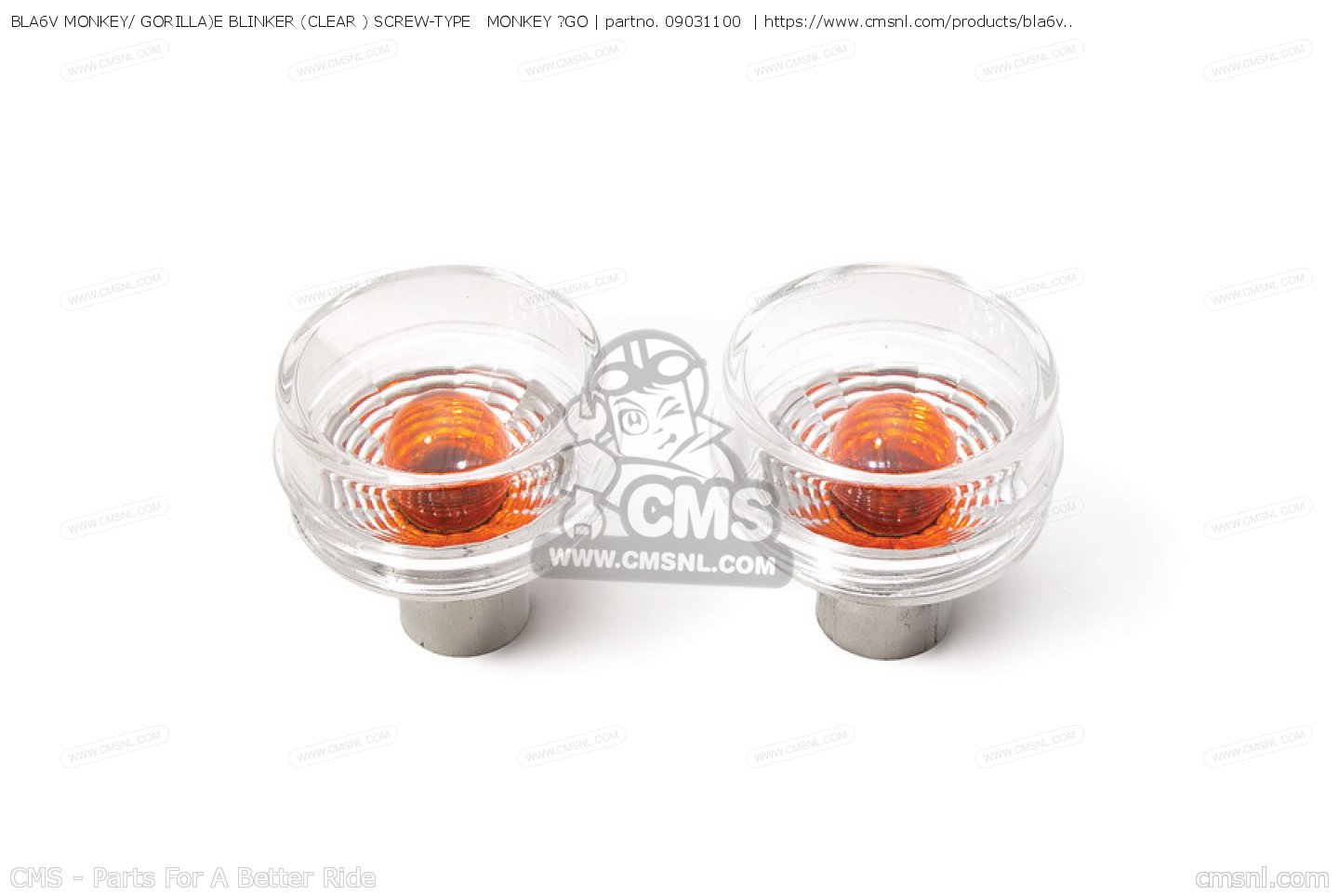 09031100: BLA6V MONKEY/ GORILLA)E BLINKER (CLEAR ) SCREW-TYPE MONKEY ...