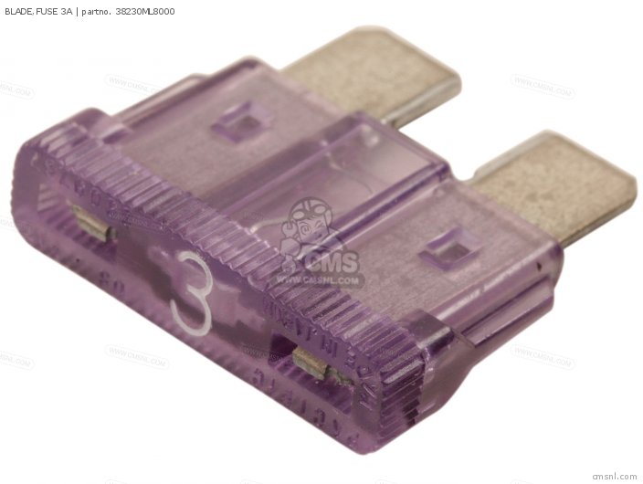 38230ML8000: BLADE,FUSE 3A Honda - buy the 38230-ML8-000 at CMSNL