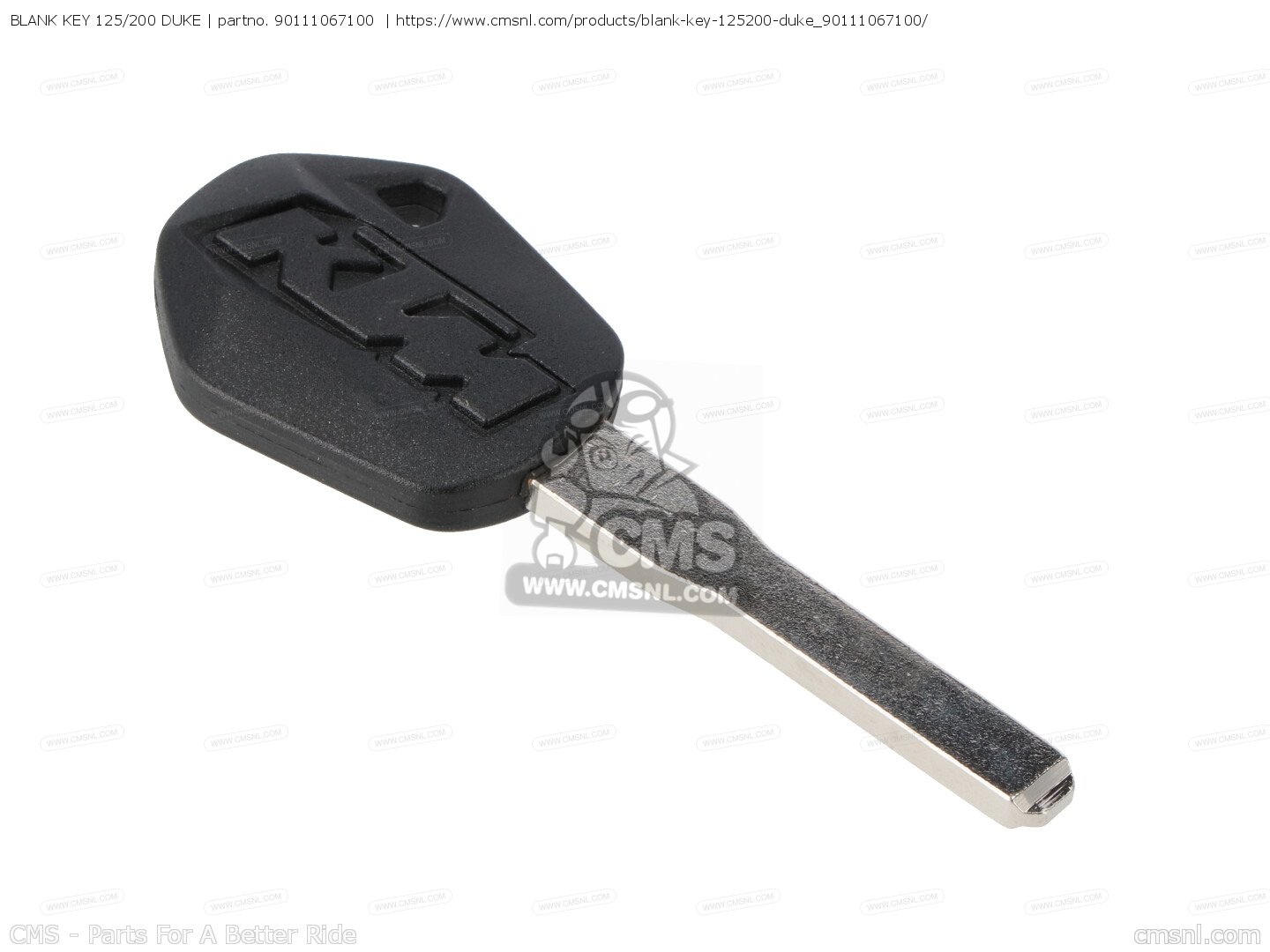 BLANK KEY 125/200 DUKE for KTM - order at CMSNL
