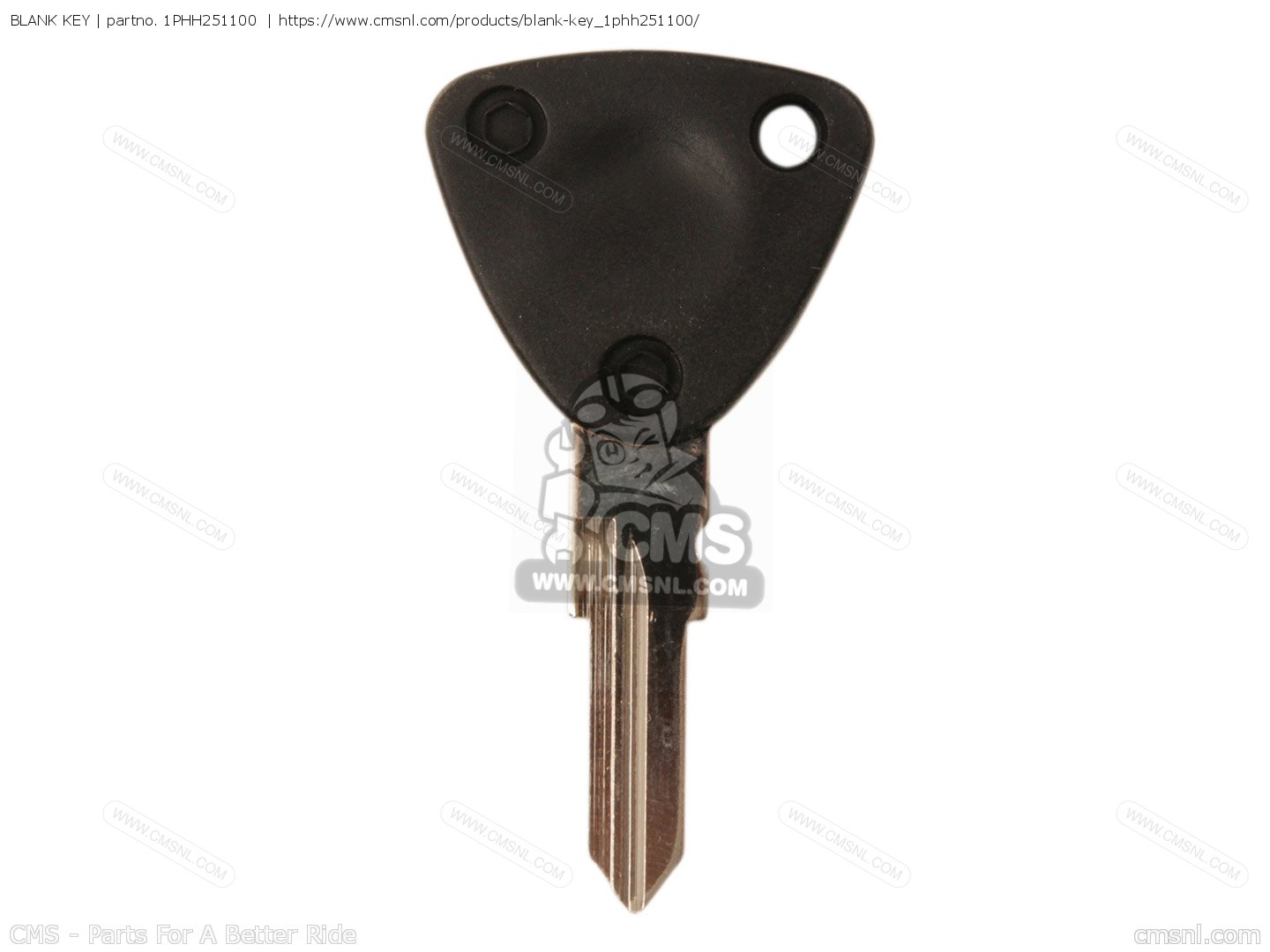 1PHH251100: BLANK KEY Yamaha - buy the 1PH-H2511-00-00 at CMSNL