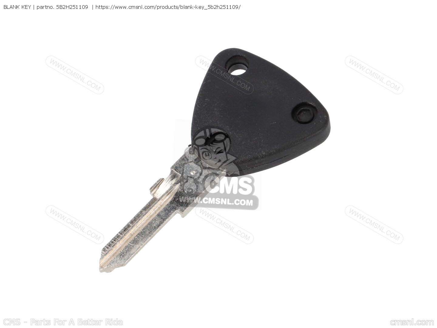 5B2H251109: BLANK KEY Yamaha - buy the 5B2-H2511-09-00 at CMSNL