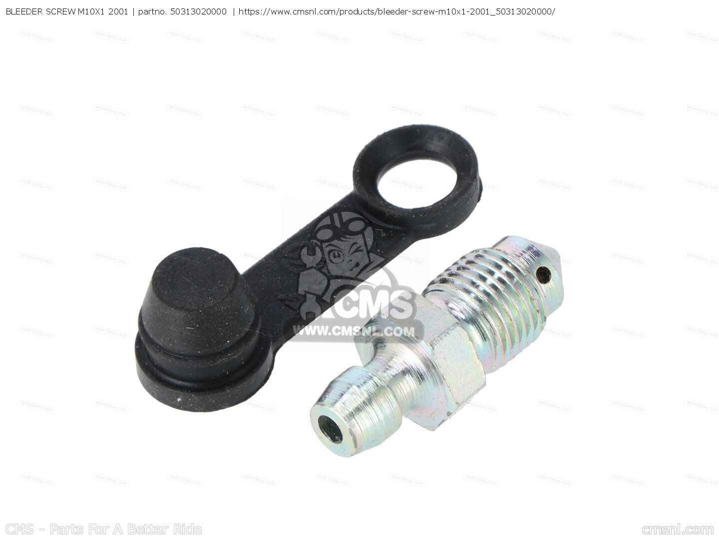 50313020000: BLEEDER SCREW M10X1 2001 KTM - buy the 50313020000 at CMSNL