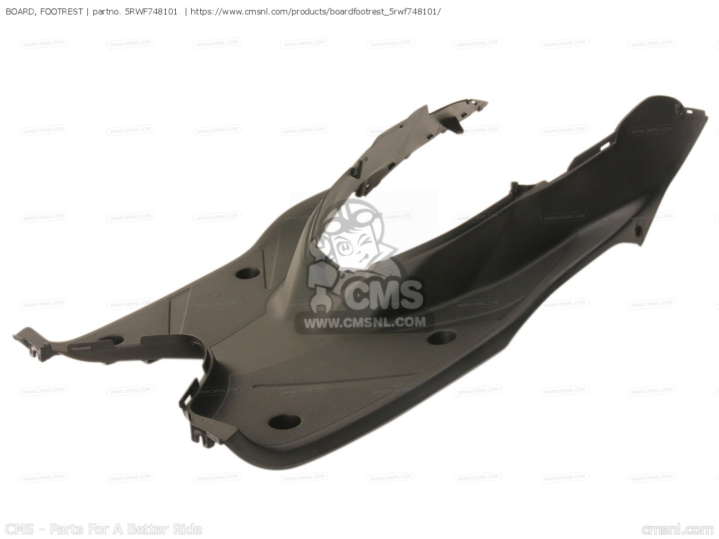 5RWF748101: BOARD, FOOTREST Yamaha - buy the 5RW-F7481-01-00 at CMSNL