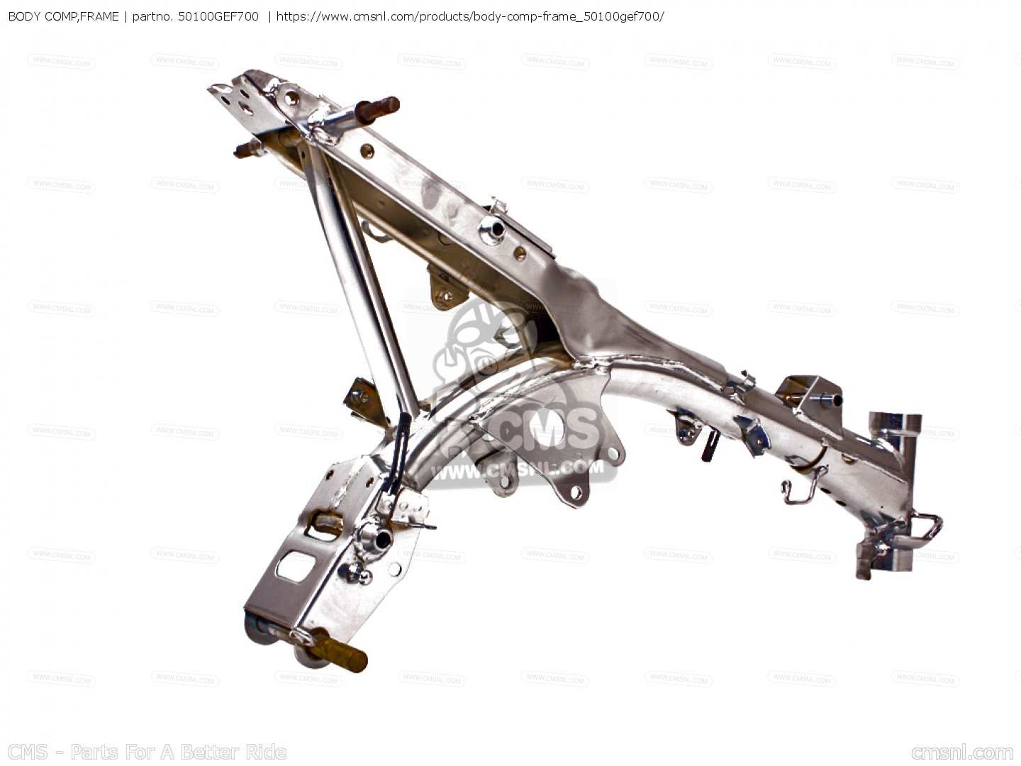 50100GEF700: BODY COMP,FRAME Honda - buy the 50100-GEF-700 at CMSNL