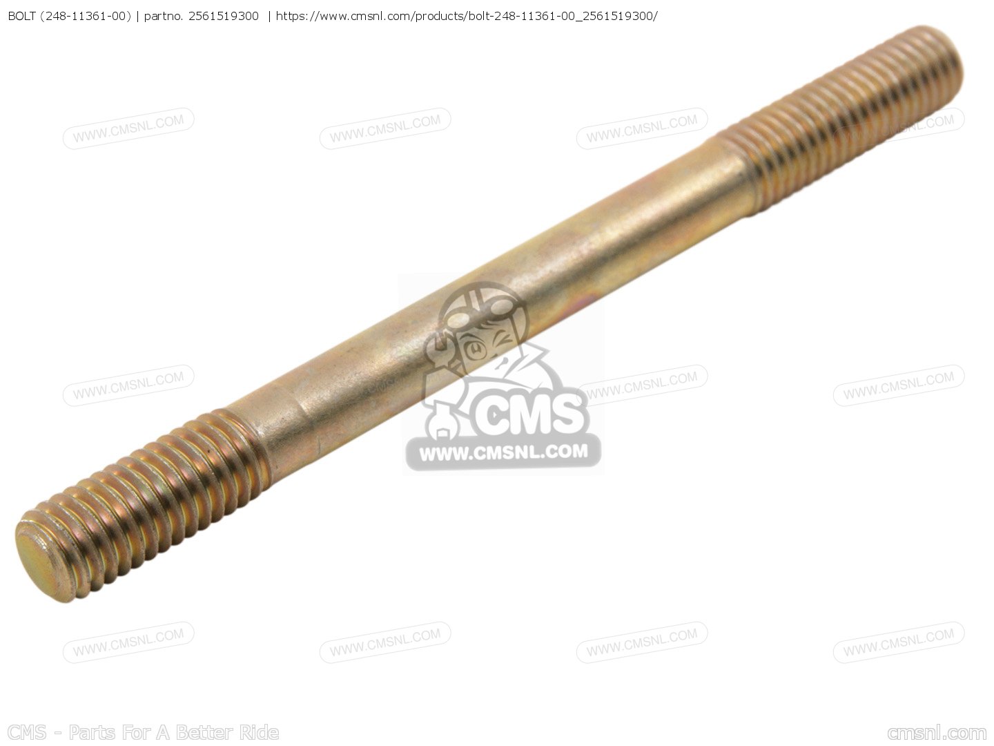 2561519300: Bolt (248-11361-00) Yamaha - buy the 256-15193-00-00 at CMSNL