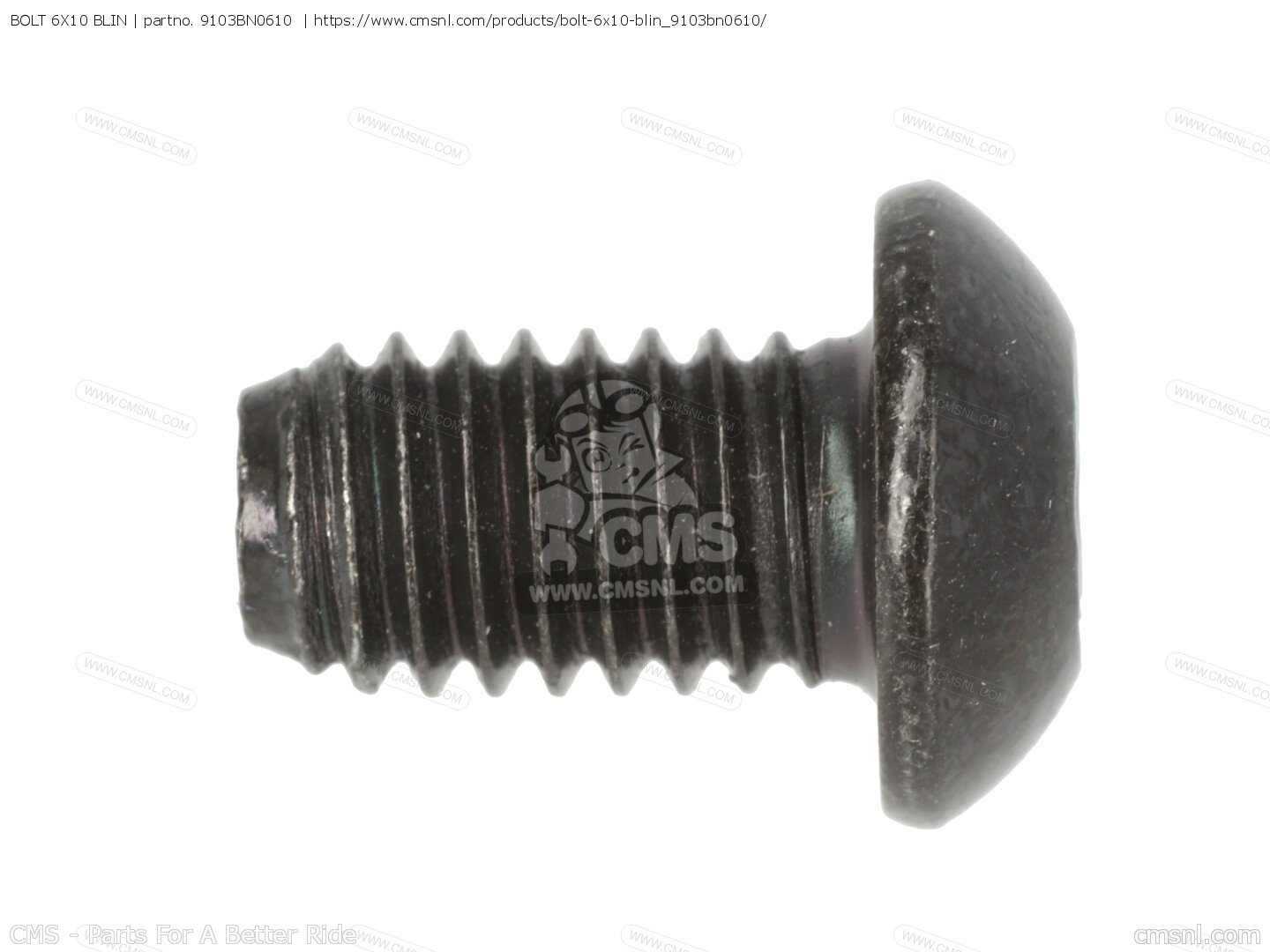 9103BN0610: Bolt 6x10 Blin Suzuki - buy the 9103B-N0610 at CMSNL