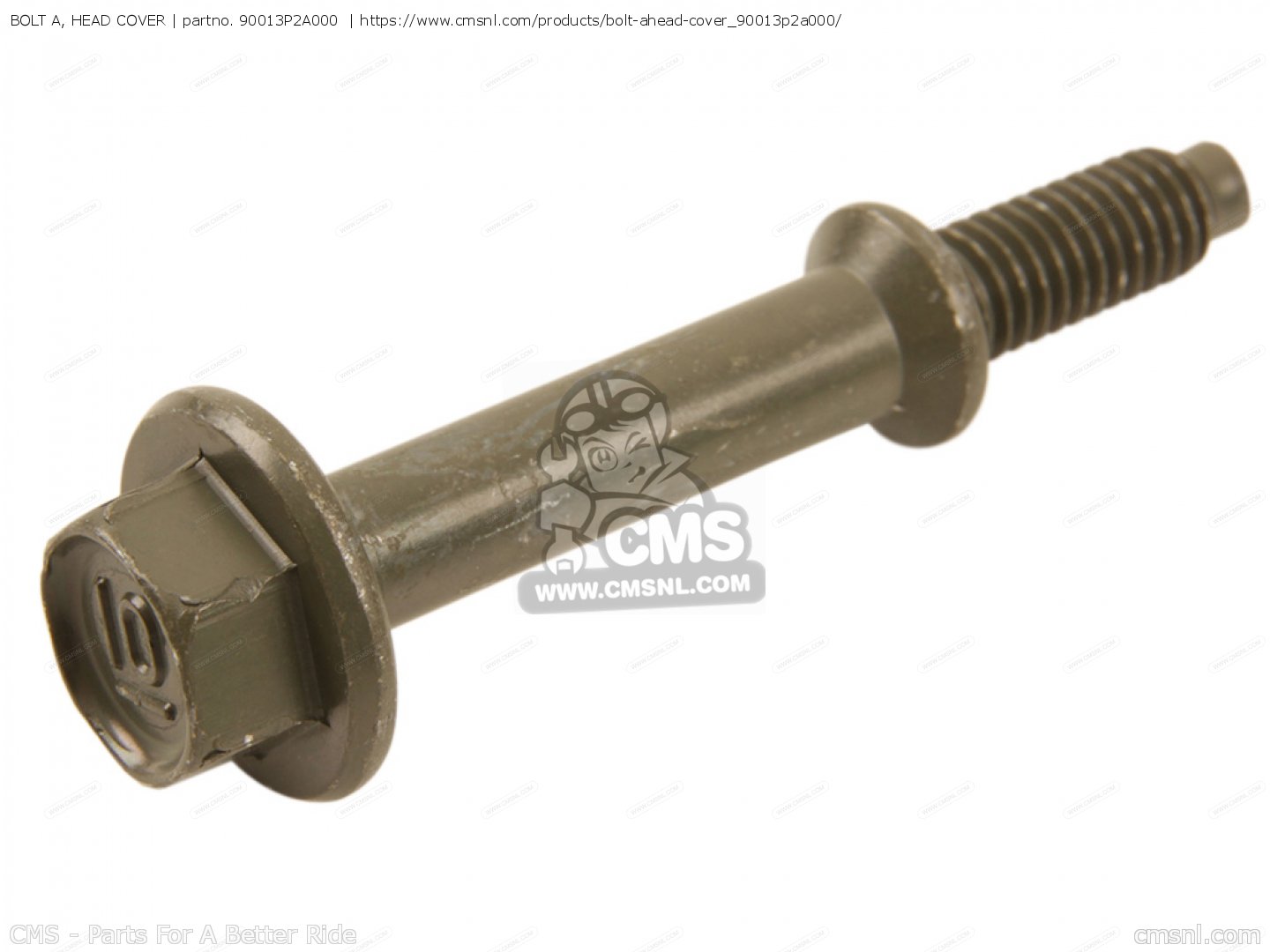 90013P2A000: BOLT A, HEAD COVER Honda - buy the 90013-P2A-000 at CMSNL